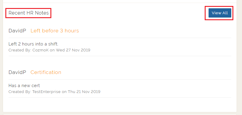 File Manager (Employee Profiles) – Ameego
