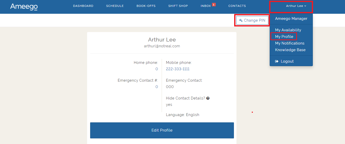 Section 1 - Getting started with Ameego Time Clock – Ameego